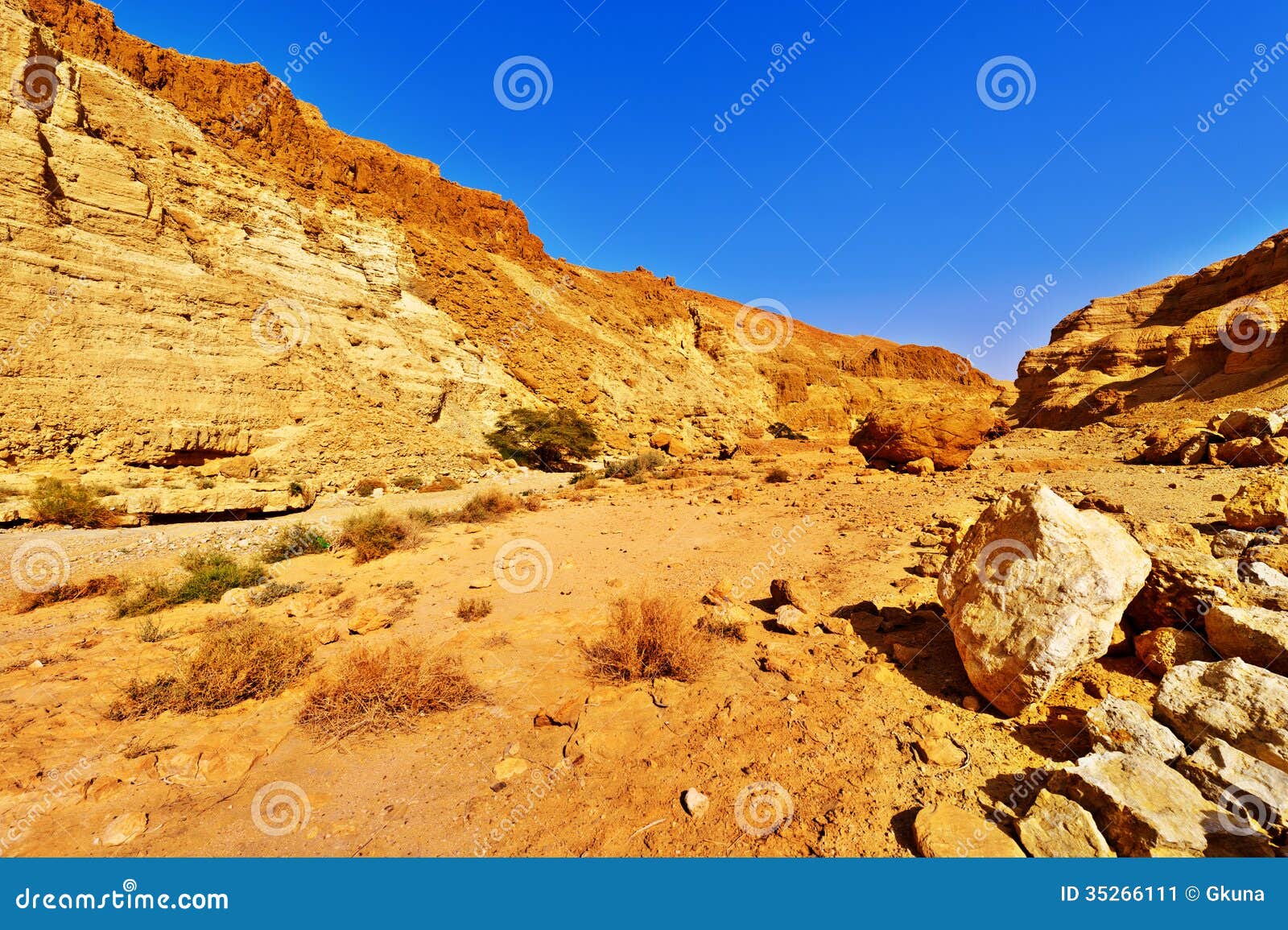 Riverbed stock image. Image of erosion, blue, desert - 35266111