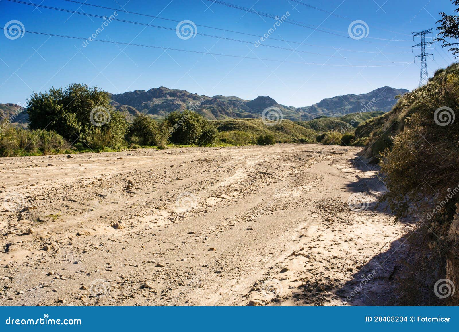 Riverbed at Turre Near Mojacar Stock Photo - Image of mountains, turre ...