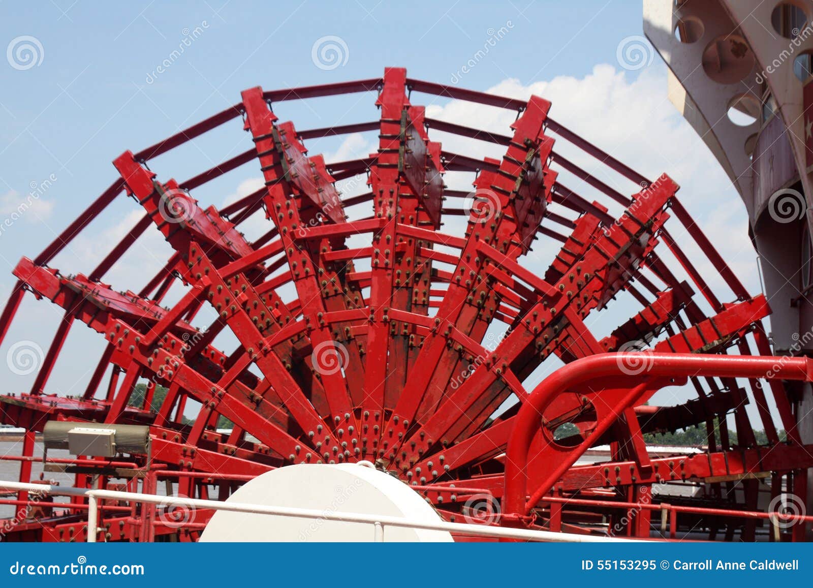 Riverboat paddle wheel stock image. Image of travel, paddle - 55153295