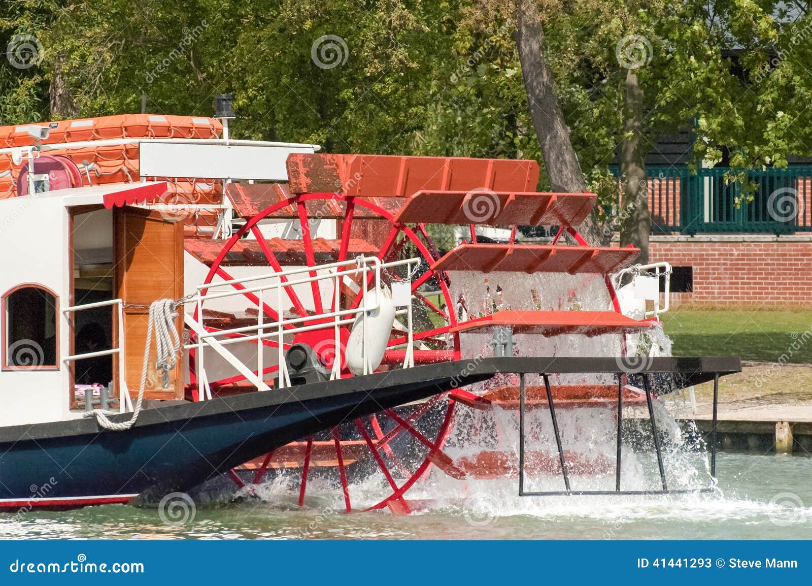 Rotation Of The Paddle Wheel Of A Historic Water Mill Stock Image ...
