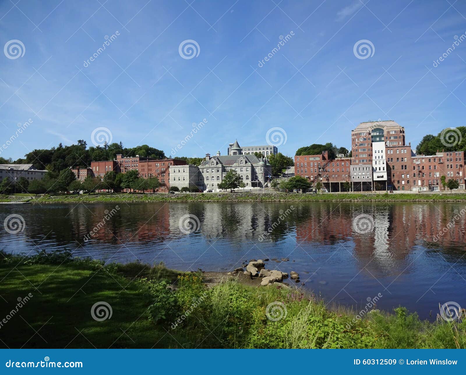 Riverfront stock image. Image of augusta, river, historical - 60312509