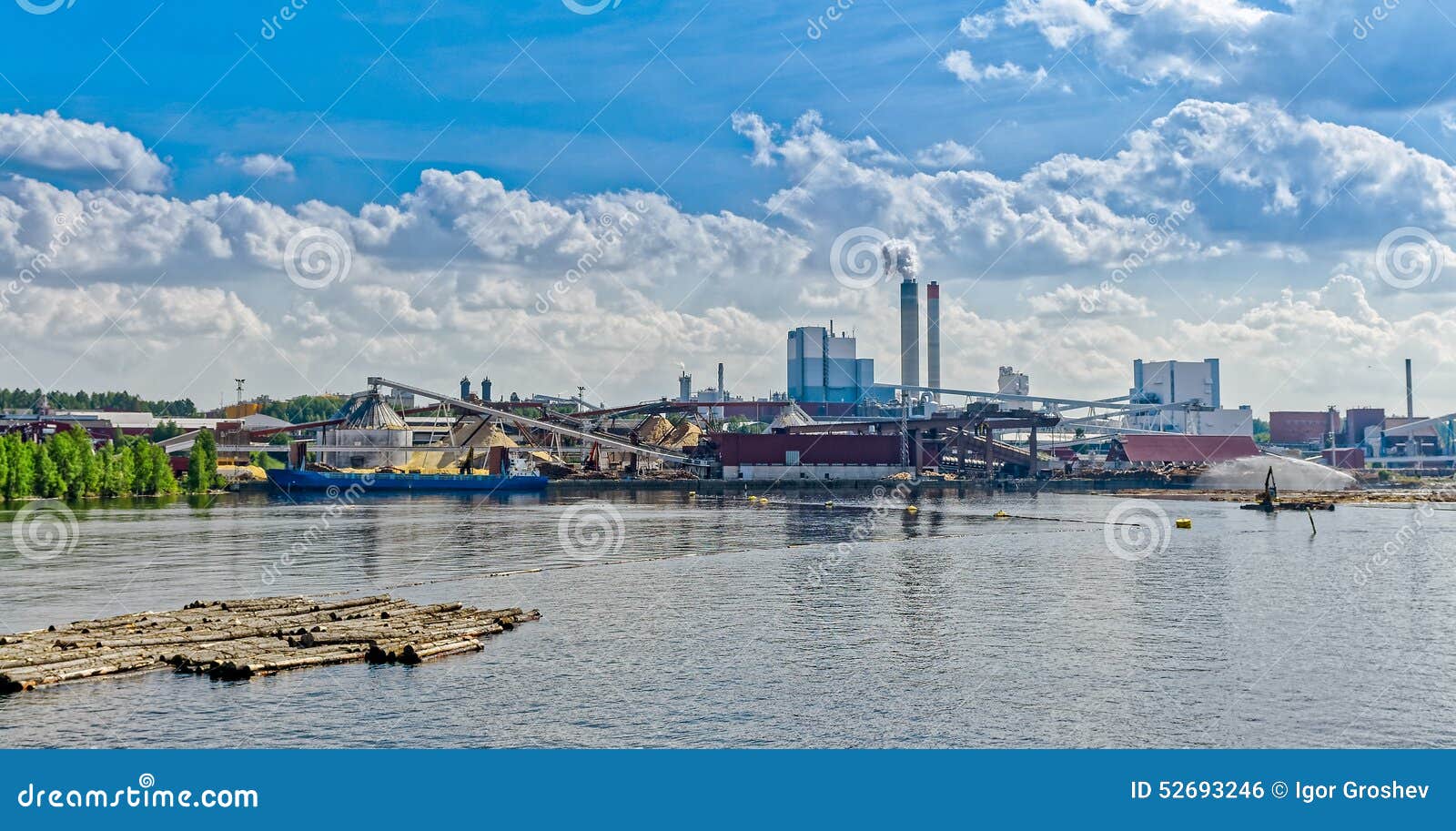 Riverfront papermill stock photo. Image of river, paper - 52693246