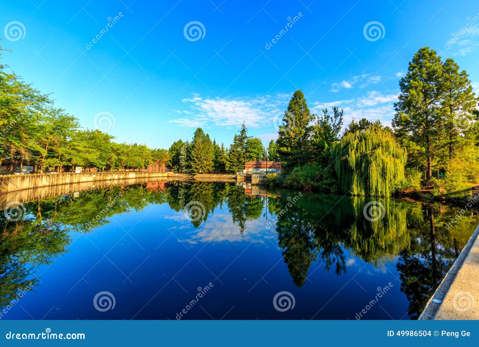 Riverfront Park stock photo. Image of north, cloudscape - 49986504