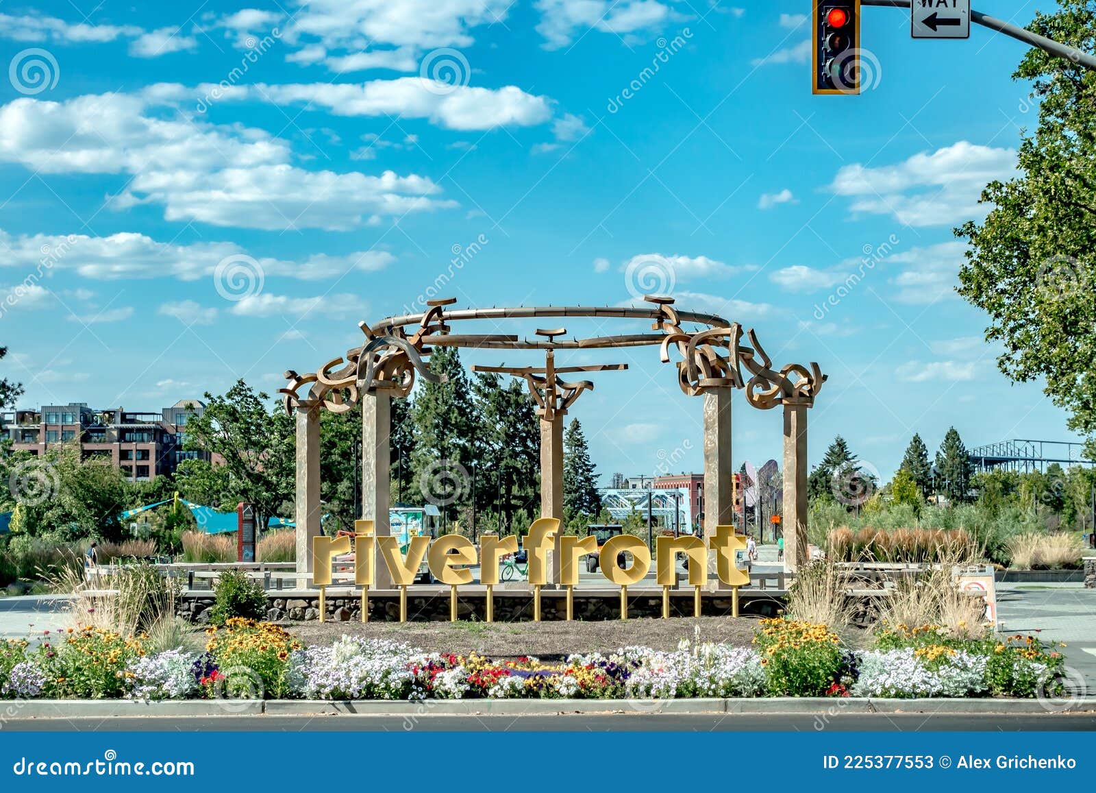 Riverfront Park on the Sunny Day,Spokane,Washington,usa Editorial Stock ...