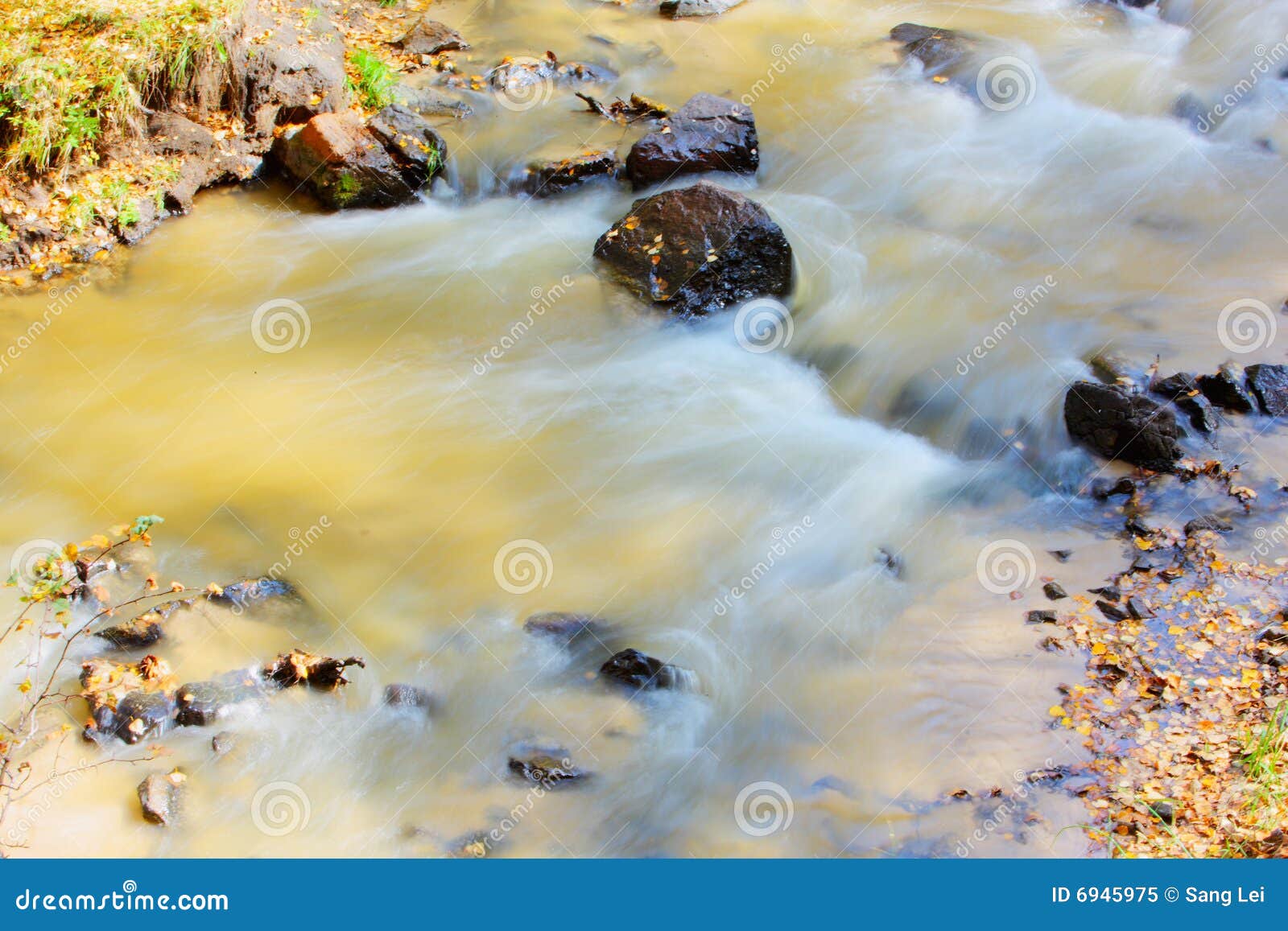 The Mix Of Two Rivers Royalty-Free Stock Photography | CartoonDealer ...