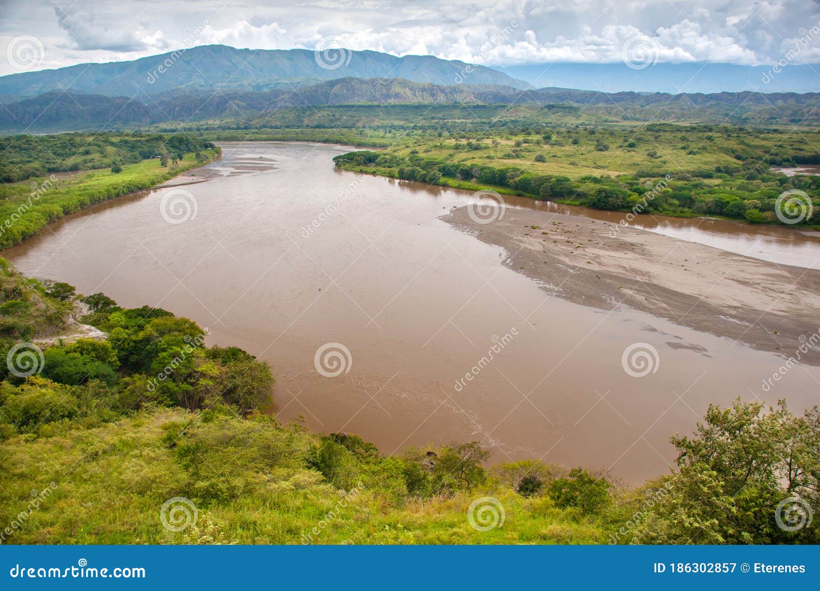 River in Colombia stock image. Image of scenic, mountains - 186302857