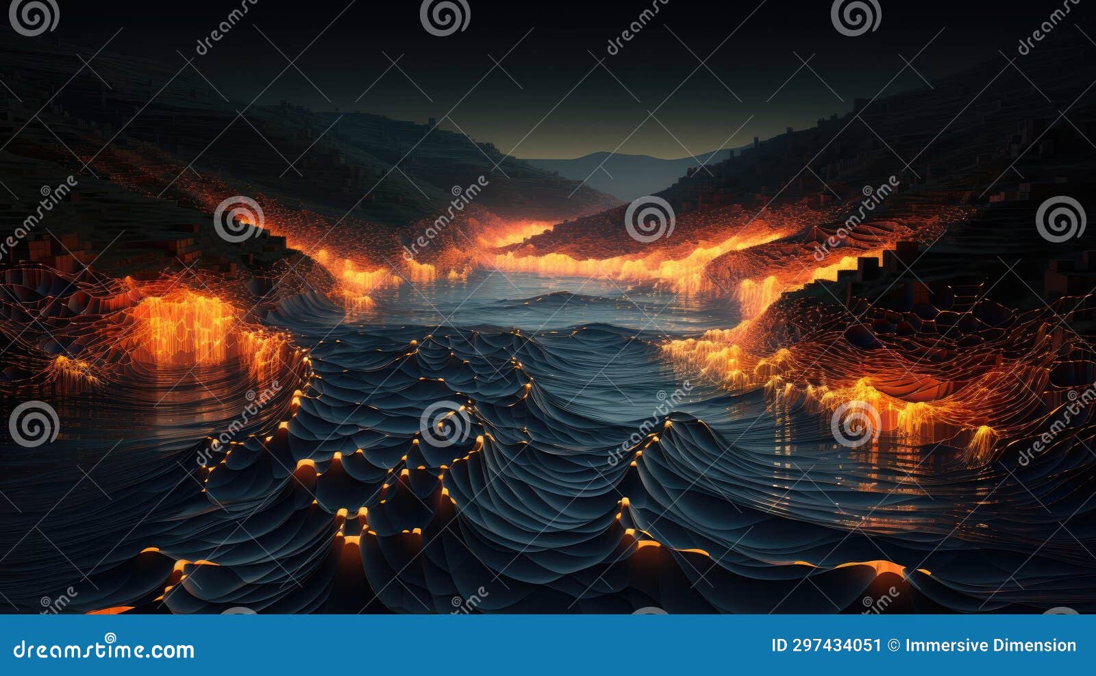 Rivers of Information, Data As Rivers, Data Stream, Flow of Digital ...