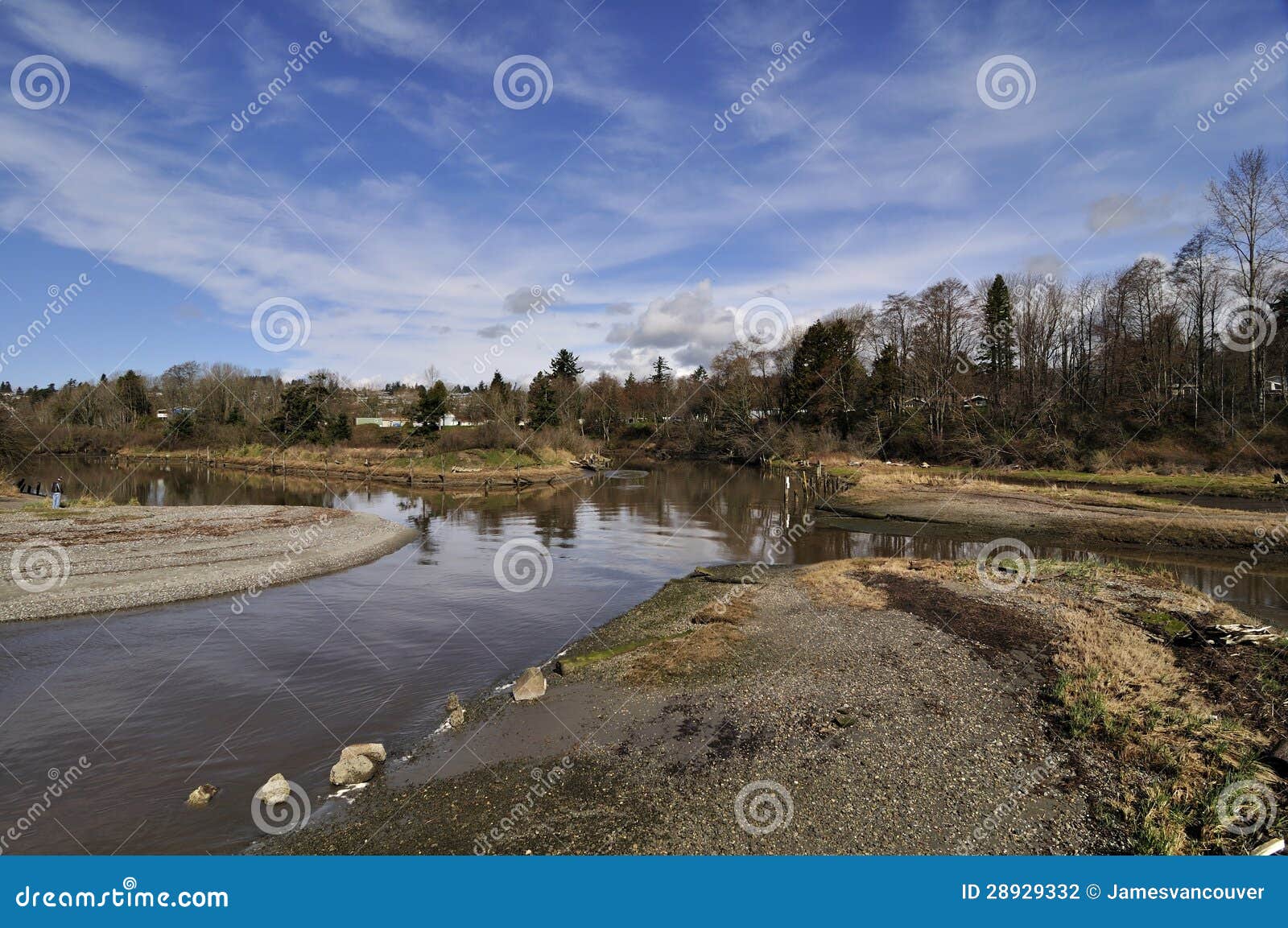 Rivers intersect stock photo. Image of beach, surrey - 28929332