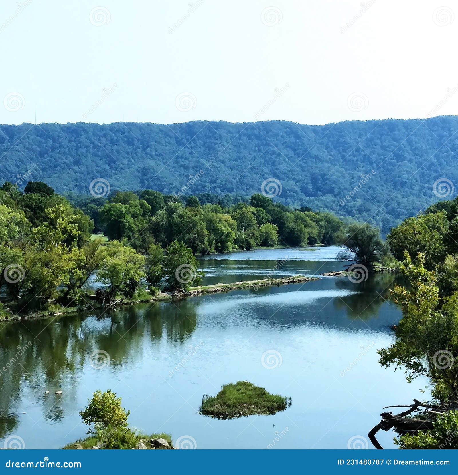 The rivers meet stock image. Image of reflection, tarn - 231480787
