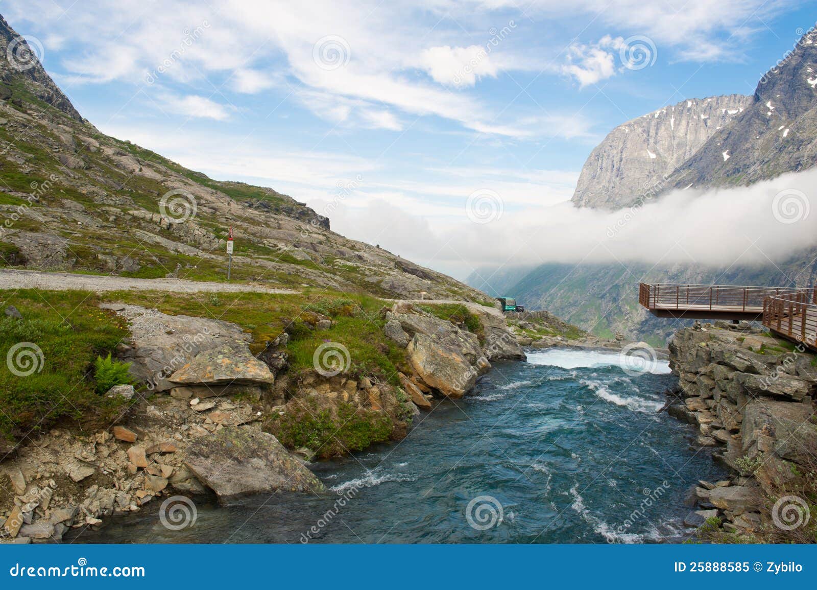 Rivers of Norway stock image. Image of hairpin, direction - 25888585