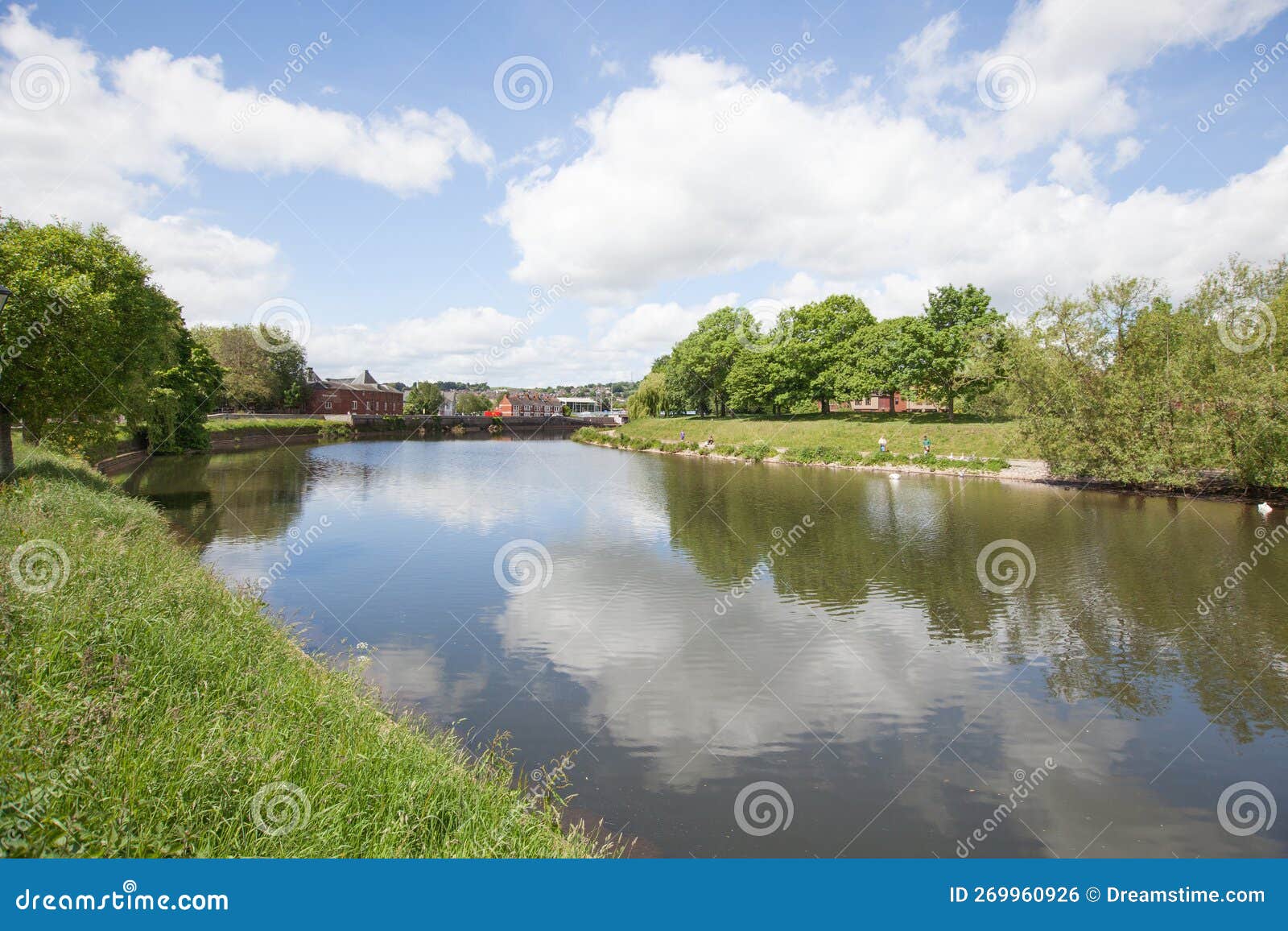 Rivers of the River Exe in Exeter, Devon in the UK Editorial Photo ...