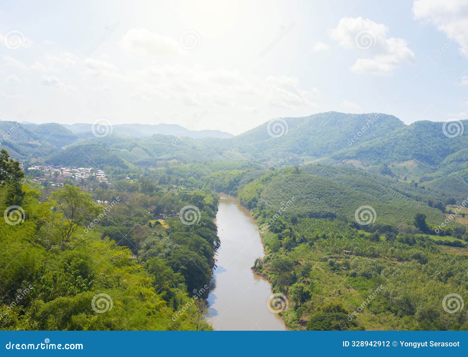 Rivers, Watersheds that Occur Naturally in the Environment Stock Photo ...