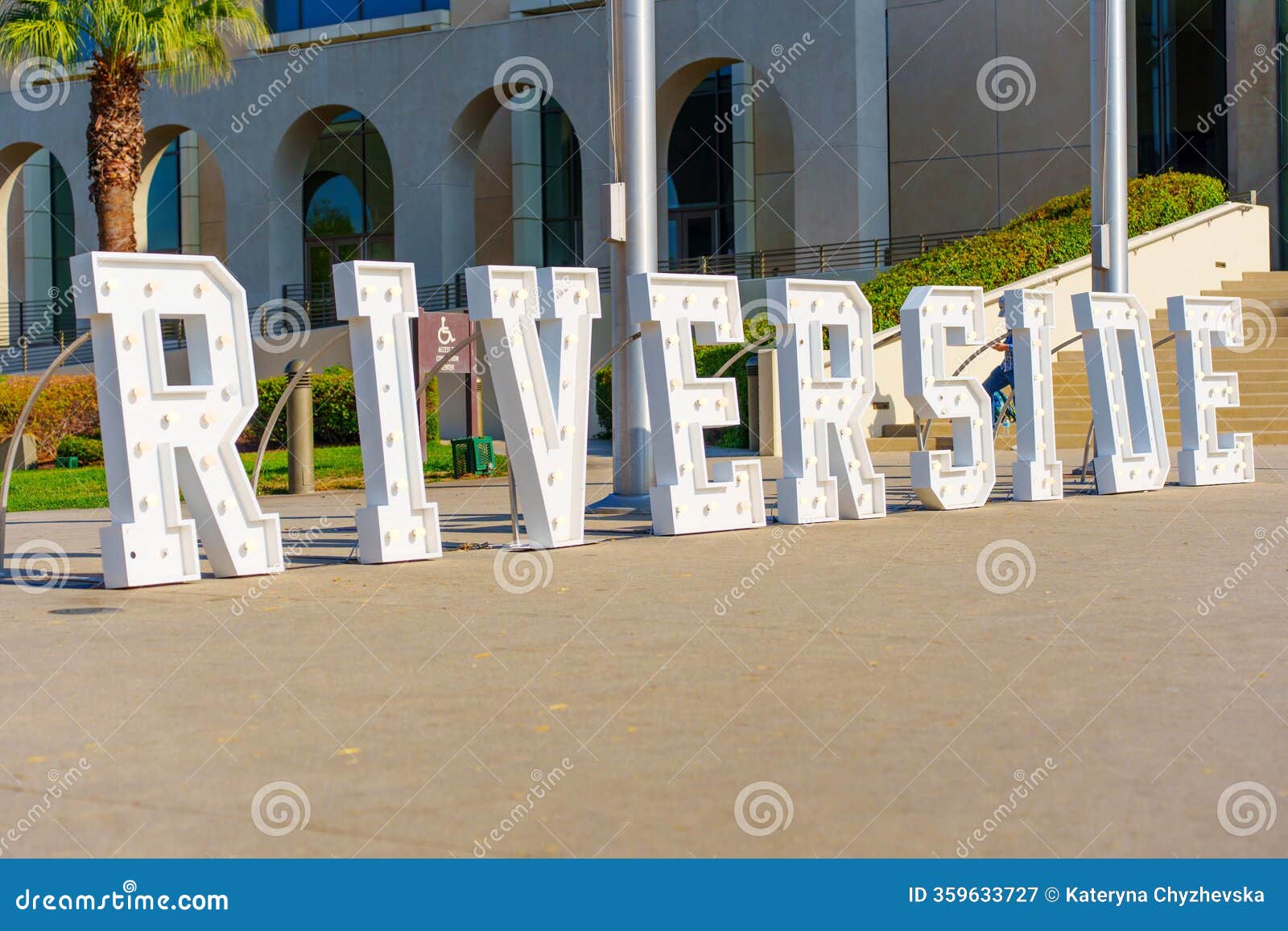Riverside, California - December 31, 2024: Large Riverside Signage in ...