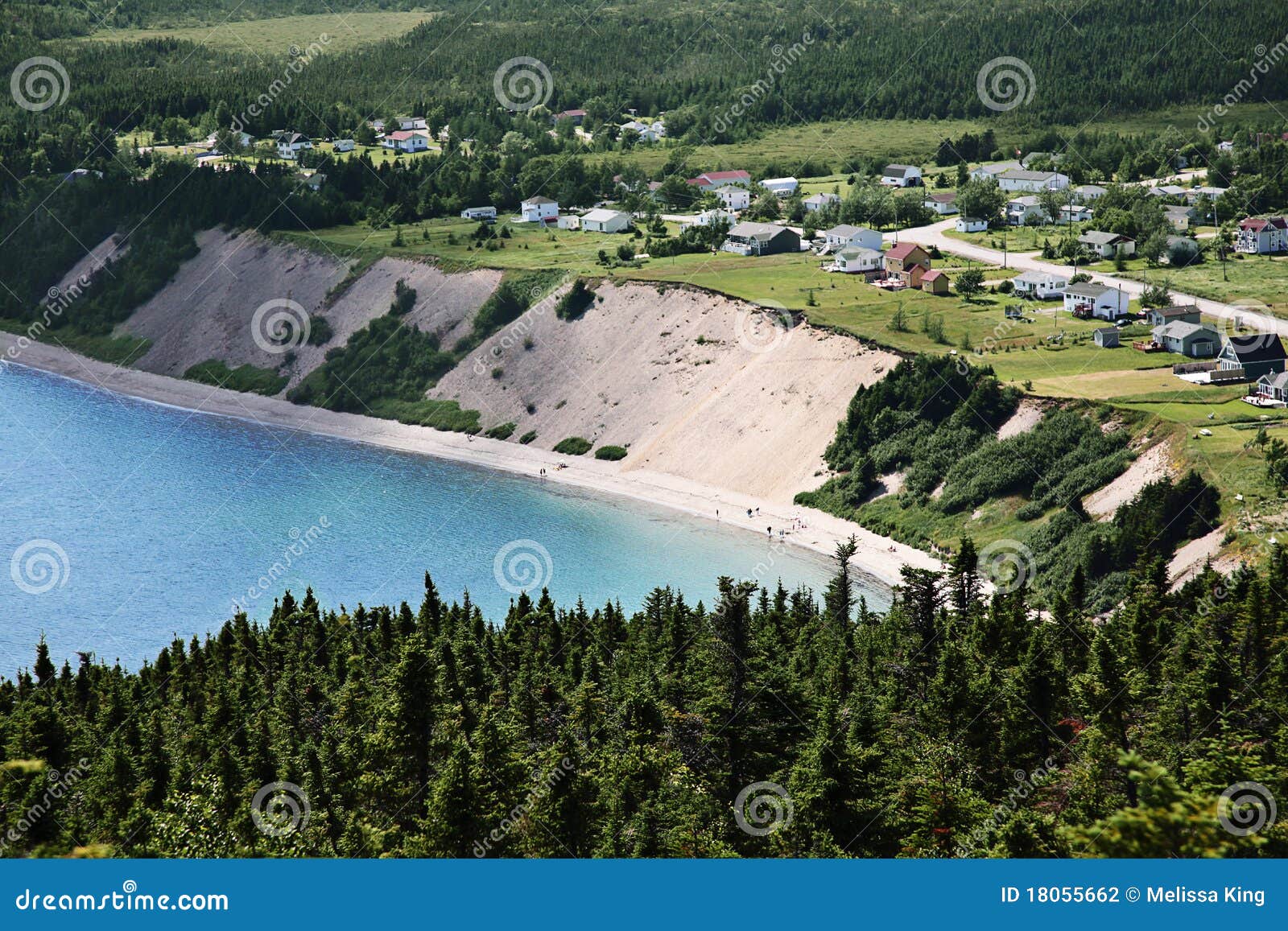 Riverside community stock photo. Image of town, river - 18055662