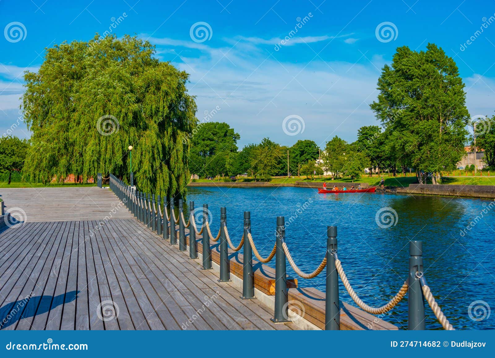 Riverside of Danes River in Klaipeda, Lithuania Editorial Photography ...