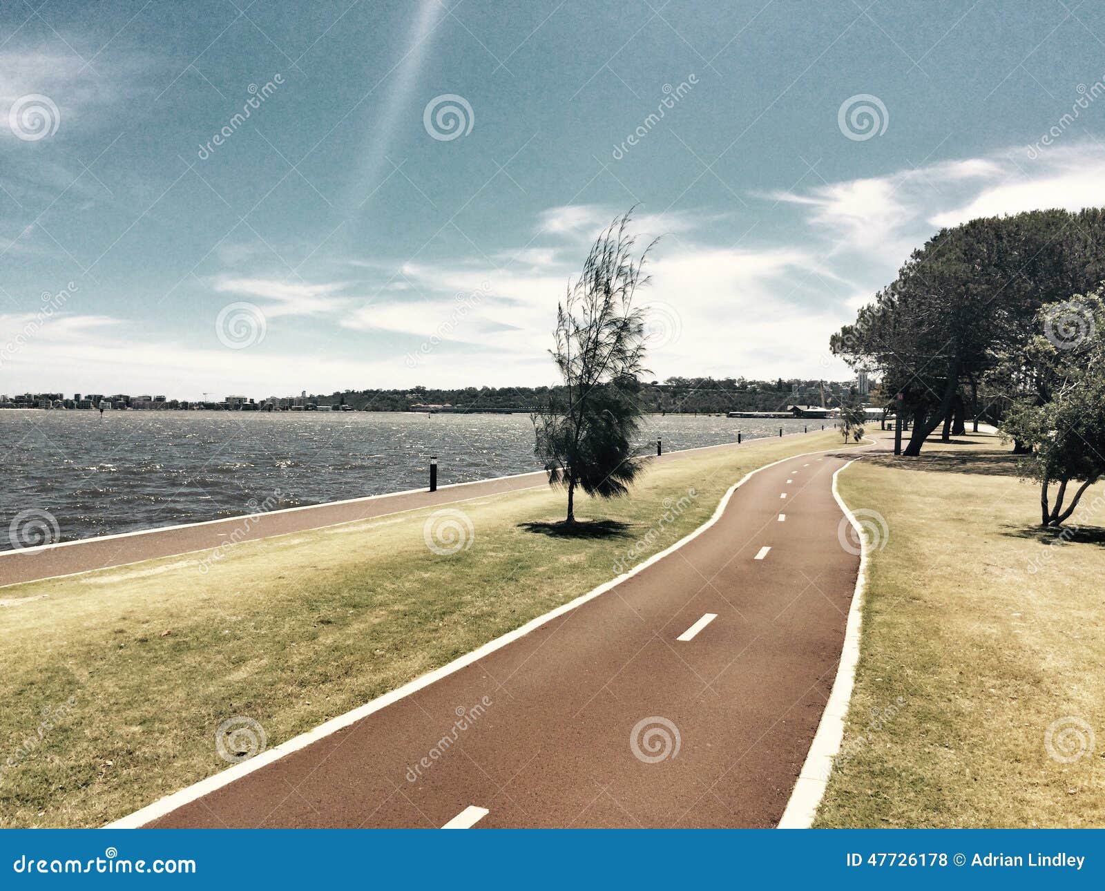 Riverside Drive stock photo. Image of bicycle, tourism - 47726178