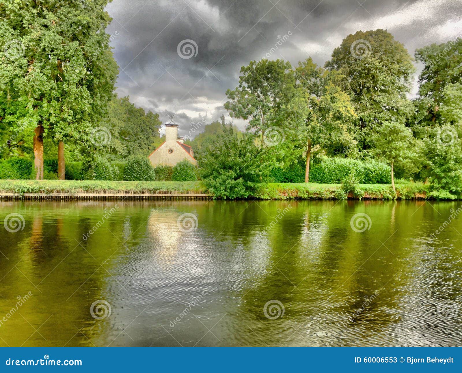 Riverside farm stock image. Image of landscape, riverside - 60006553