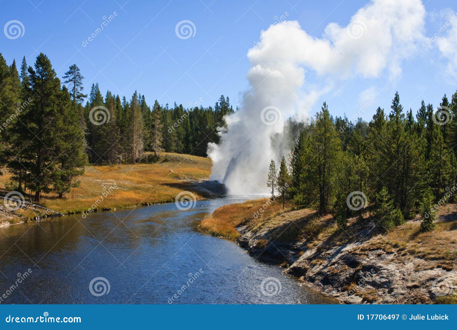 Riverside Geyser stock image. Image of environment, horizontal - 17706497