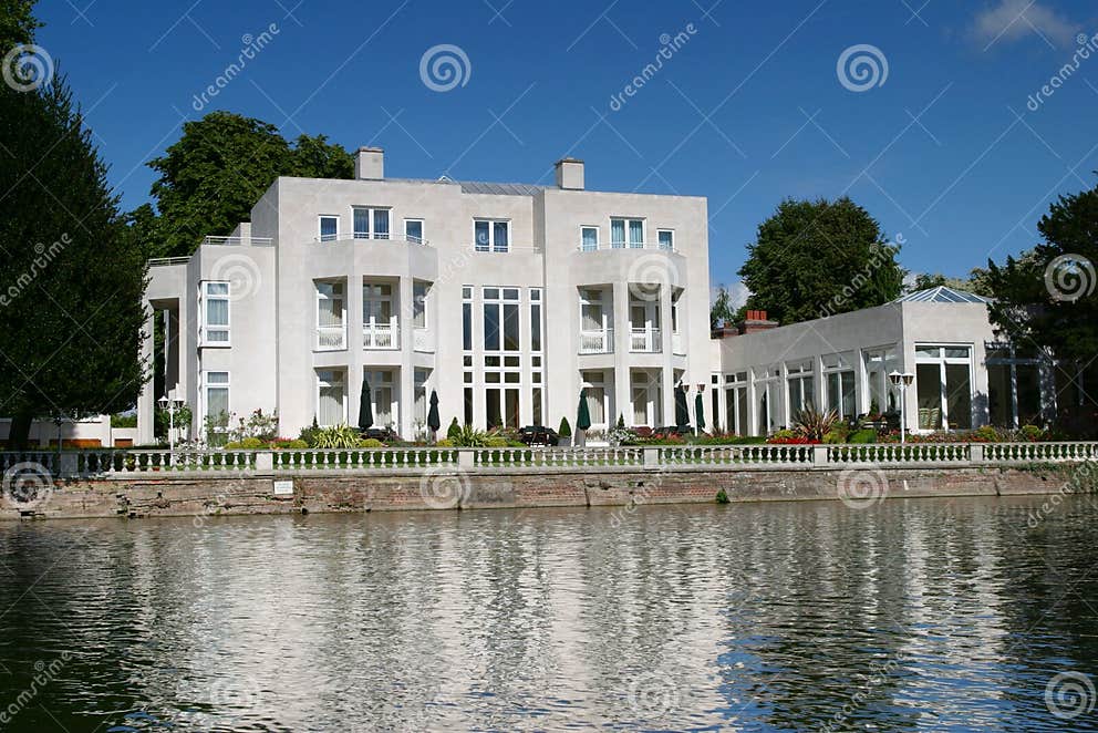 Riverside house stock photo. Image of lovely, building - 310570