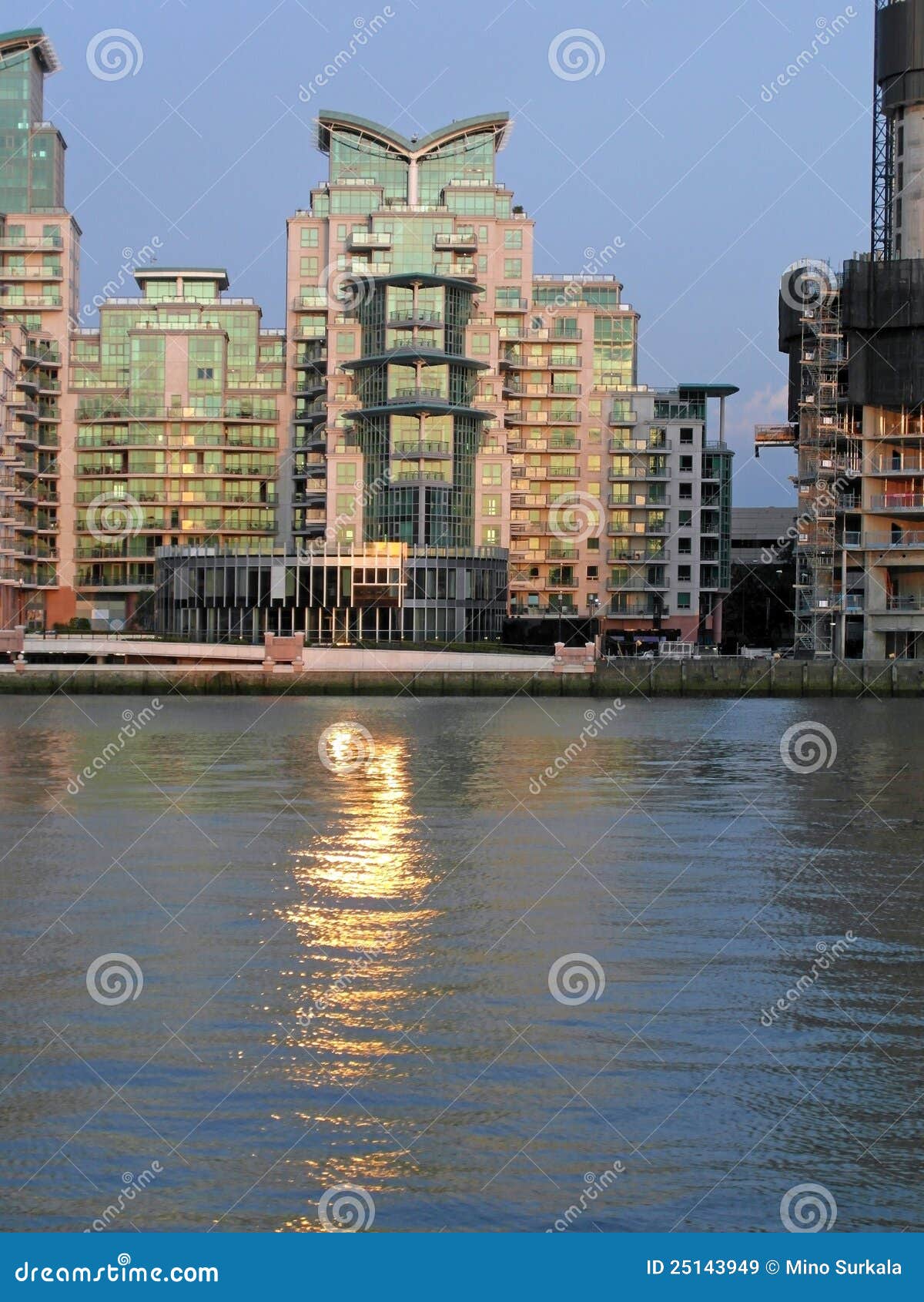 Riverside in London stock image. Image of walk, building - 25143949