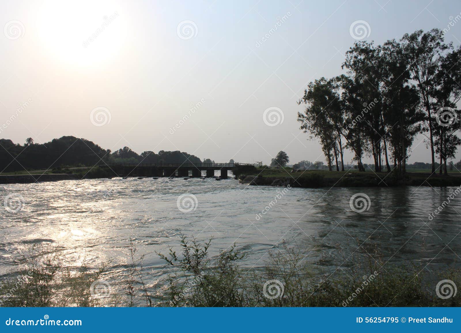 Riverside stock image. Image of point, meeting, beas - 56254795