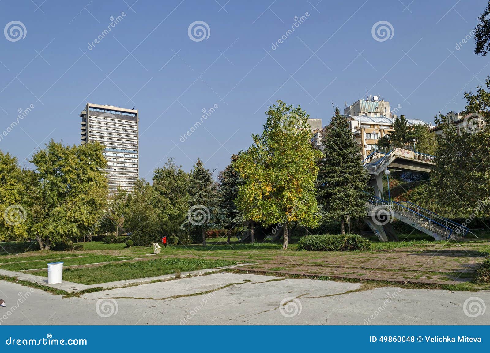 Riverside Park in Ruse Town Along River Danube Stock Photo - Image of ...