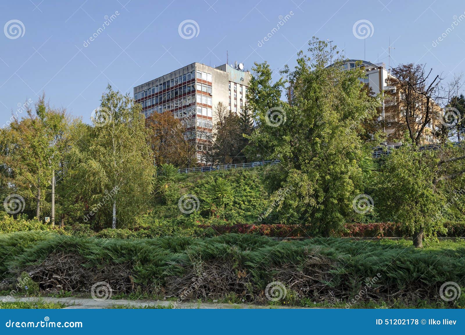 Riverside Park in Ruse Town Along River Danube Stock Photo - Image of ...