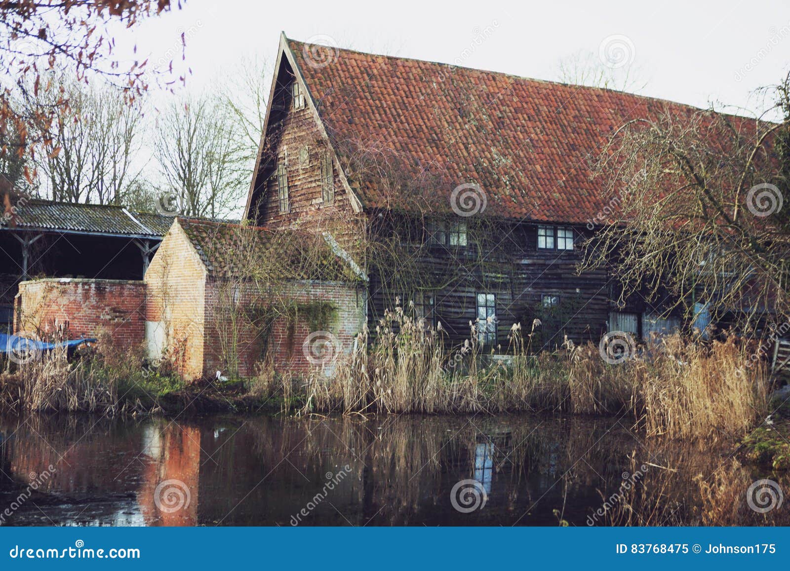 Riverside Property stock image. Image of river, canalside - 83768475
