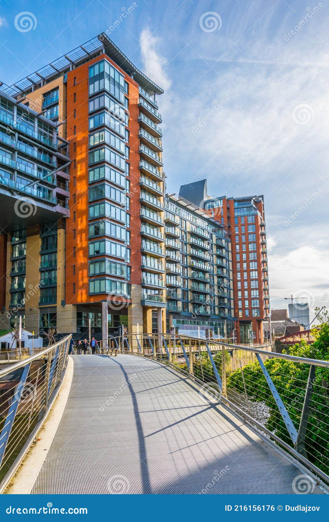 Riverside of River Irwell in Manchester, England Stock Photo - Image of ...