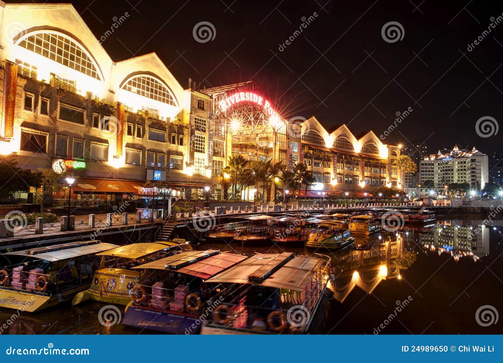 Riverside at Singapore editorial image. Image of landmarks - 24989650