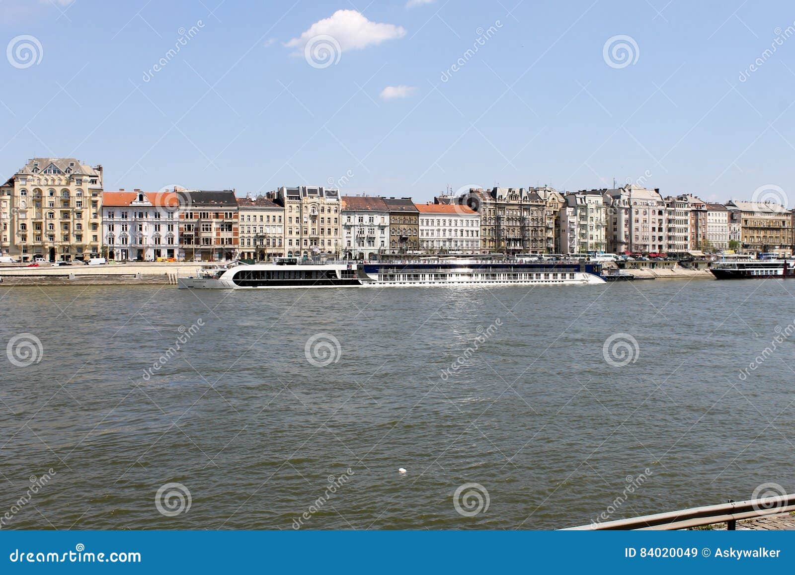 Riverside view in Budapest editorial stock image. Image of danube ...