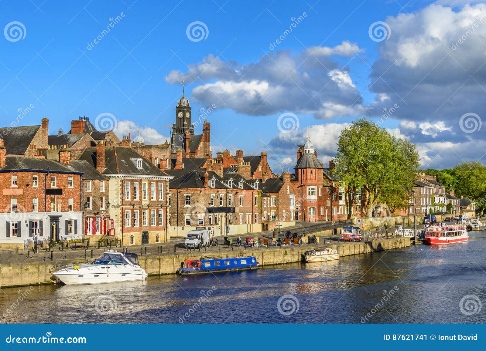 Riverside view of York UK editorial photo. Image of united - 87621741