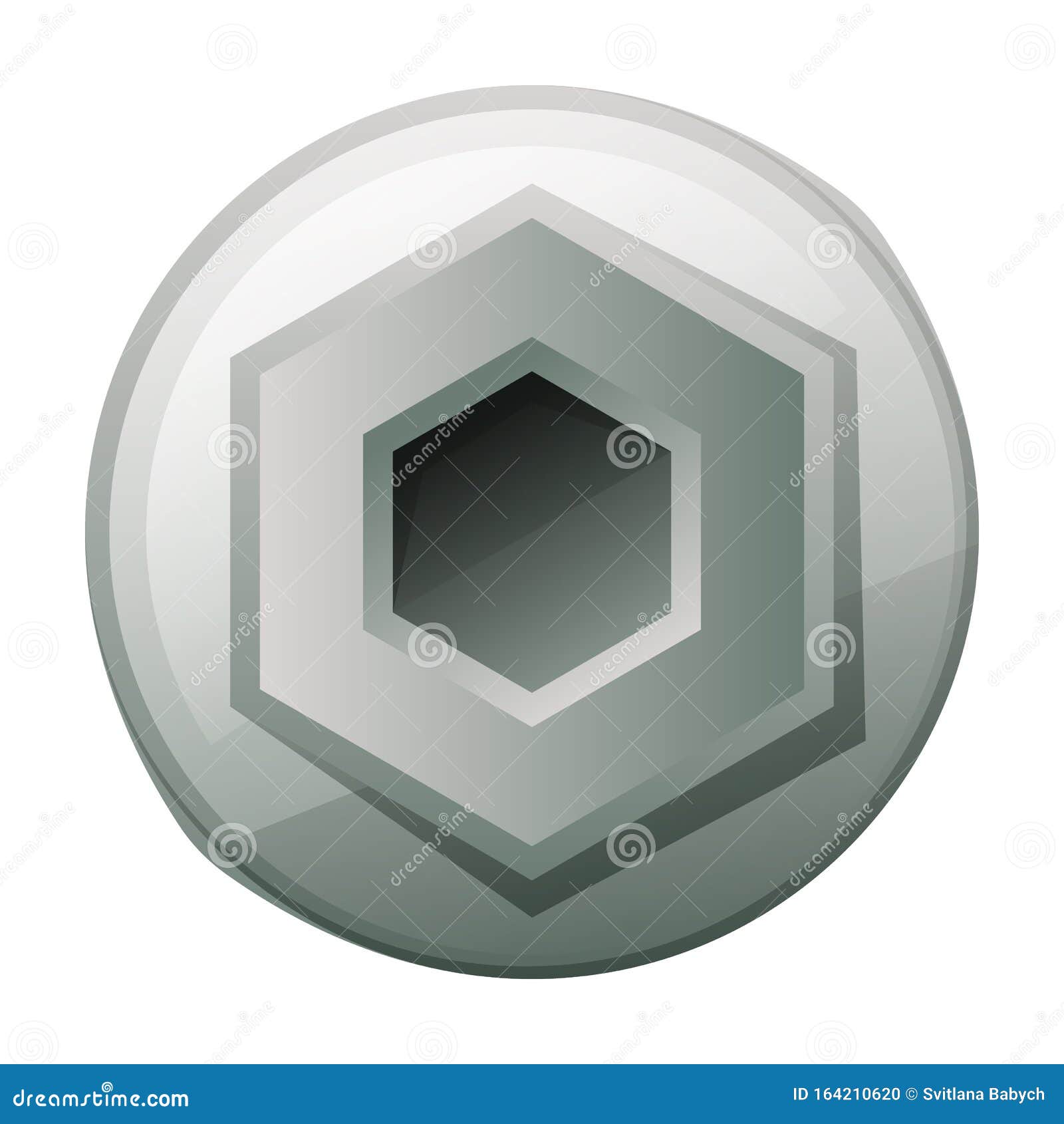 Rivet Bolt Vector Icon.Cartoon Vector Icon Isolated on White Background ...