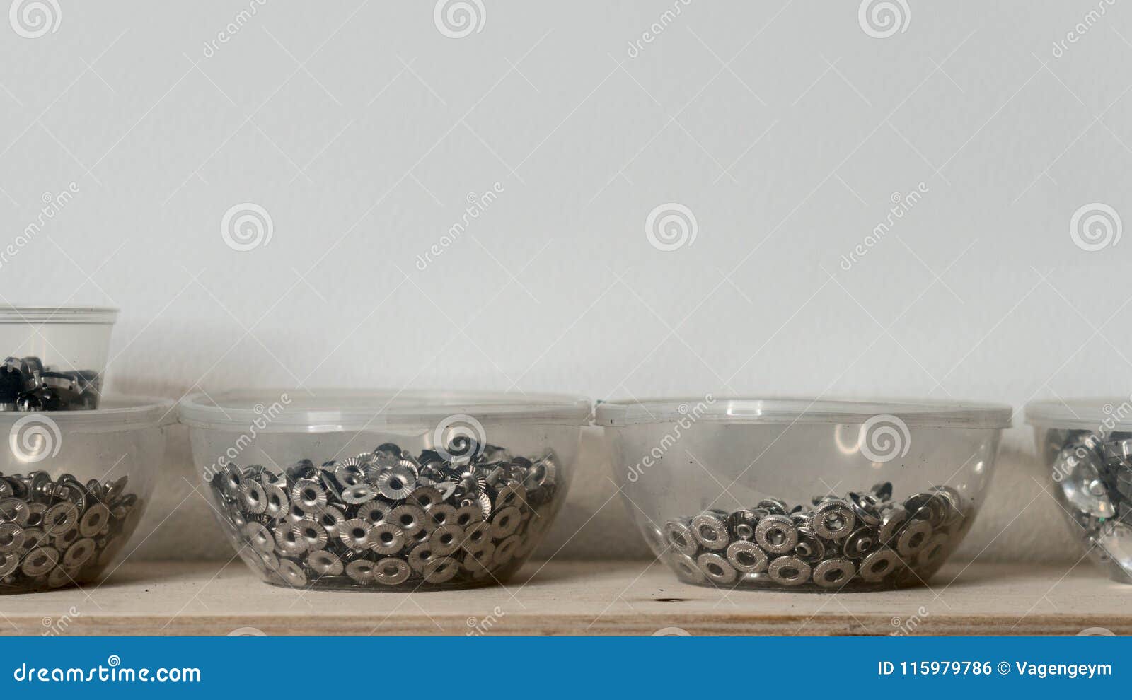 Rivet Fasteners in Containers Stock Photo - Image of macro, accessory ...