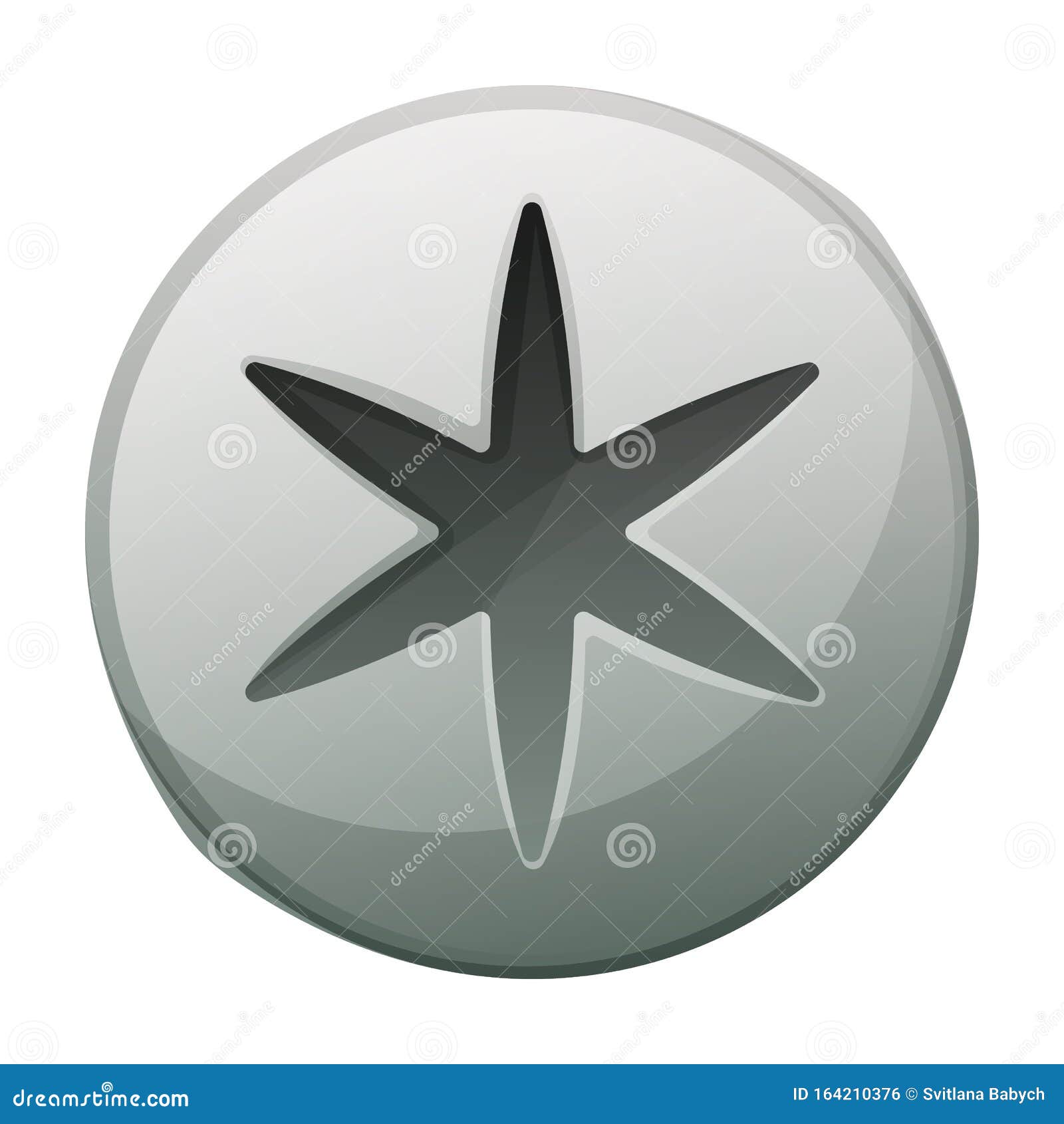 Rivet Nut Vector Icon.Cartoon Vector Icon Isolated on White Background ...