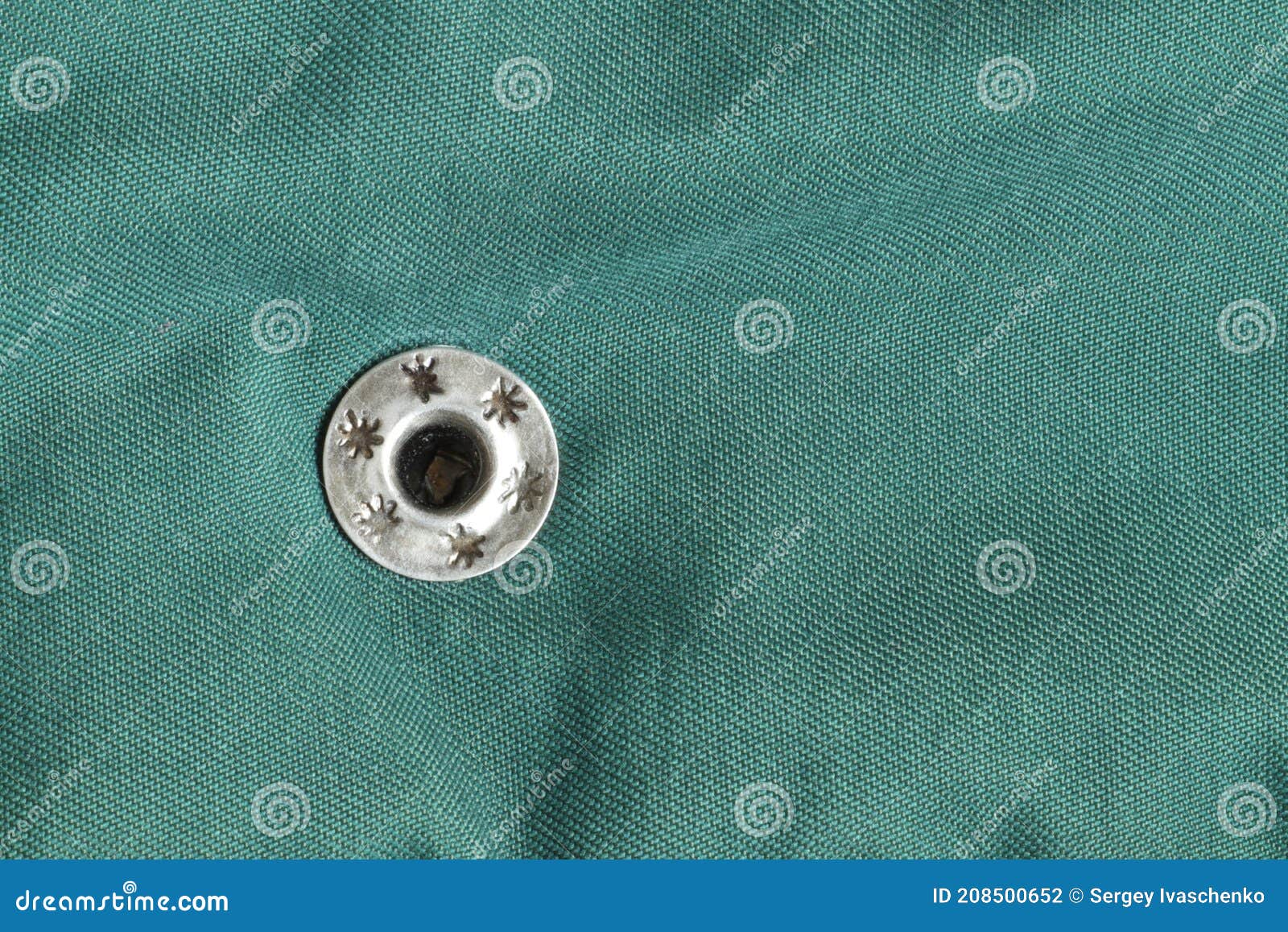 Riveted fabric texture. stock photo. Image of macro - 208500652
