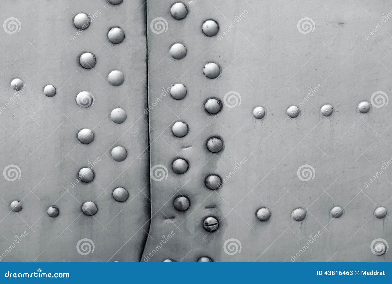 Riveted metal surface stock image. Image of overlay, paint - 43816463
