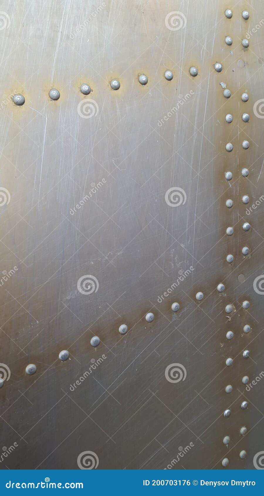 Riveted Metal Surface. Old Metal with Rivets Stock Photo - Image of ...