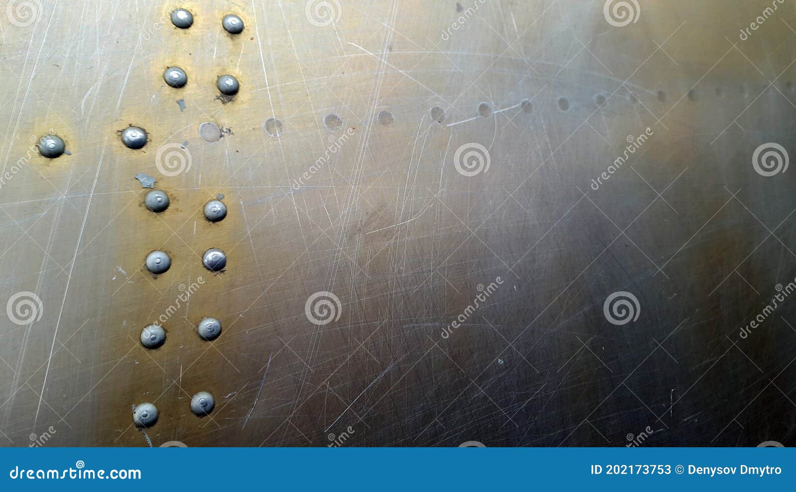 Riveted Metal Surface. Old Metal with Rivets Stock Image - Image of ...