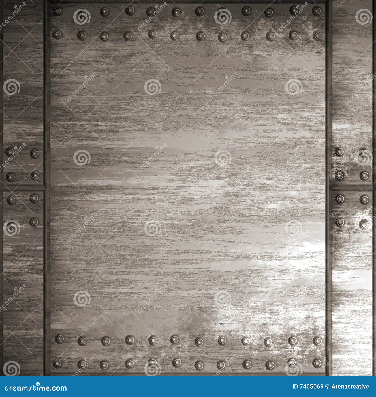 Steel Riveted Frame. Metal Banner Stock Image | CartoonDealer.com ...