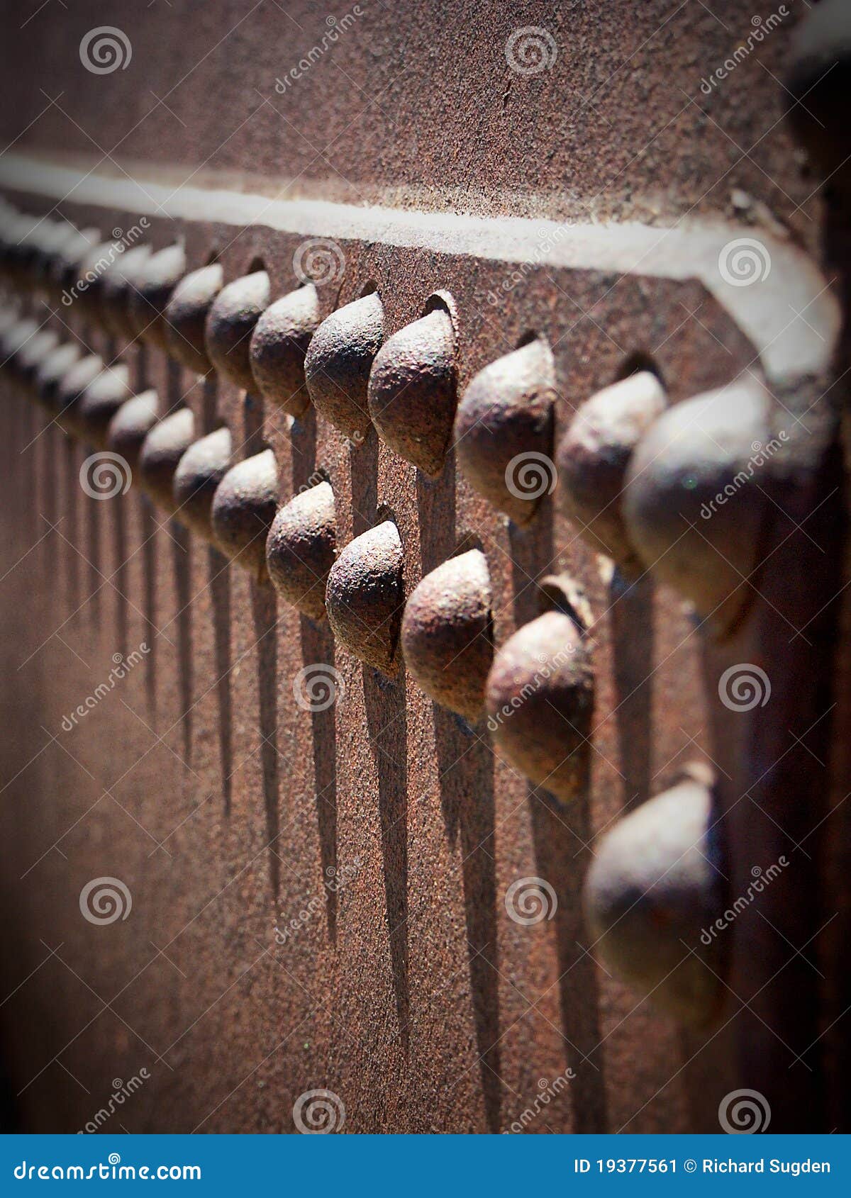 Riveting stock image. Image of valley, parallel, rivets - 19377561