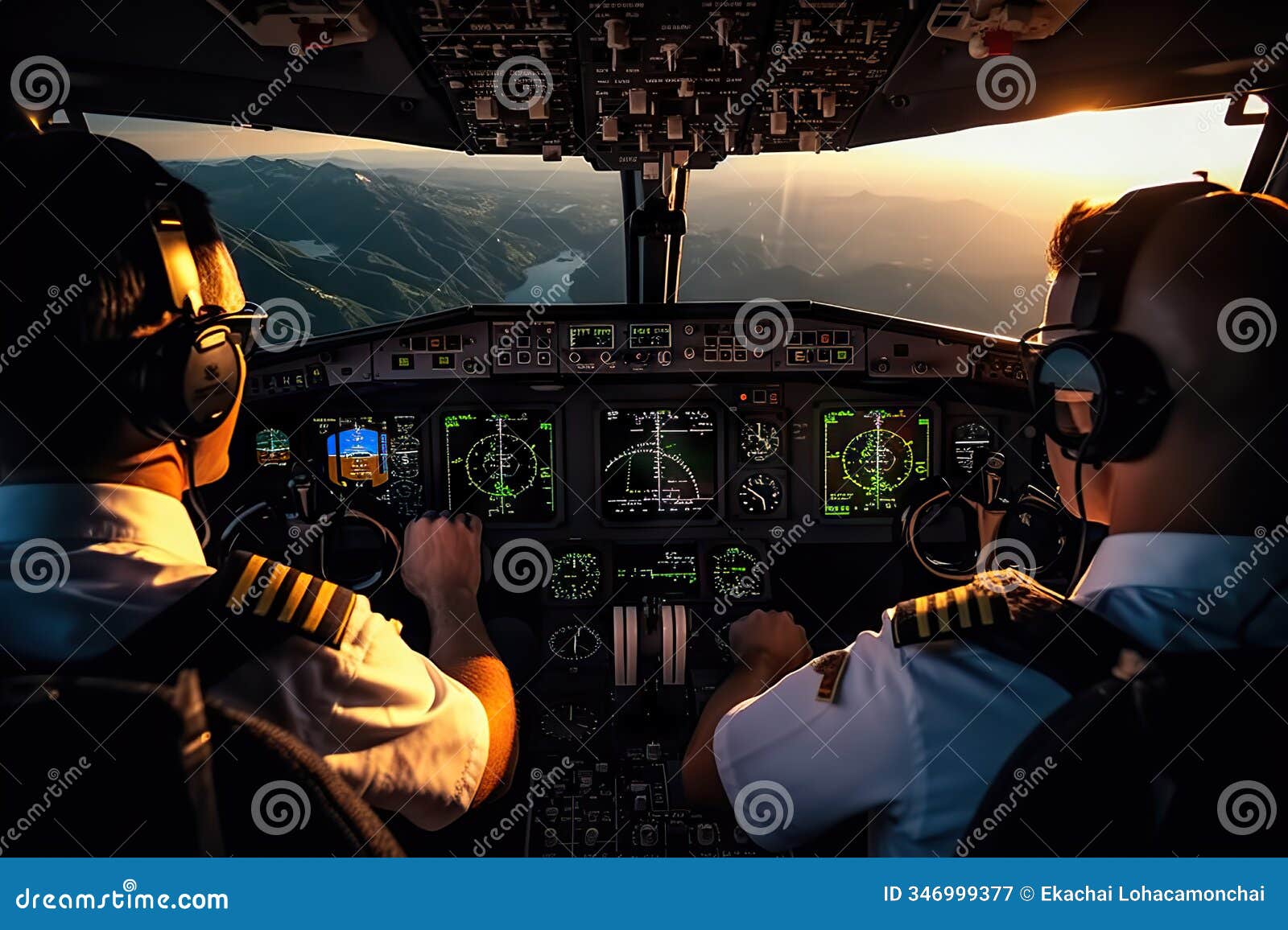 Owl Pilots In A Cockpit Royalty-Free Stock Image | CartoonDealer.com ...
