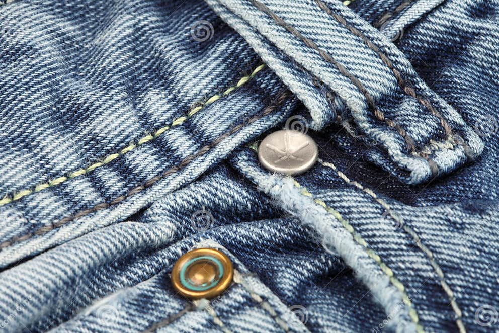 Rivets on blue jeans stock image. Image of denim, equipment - 35434867