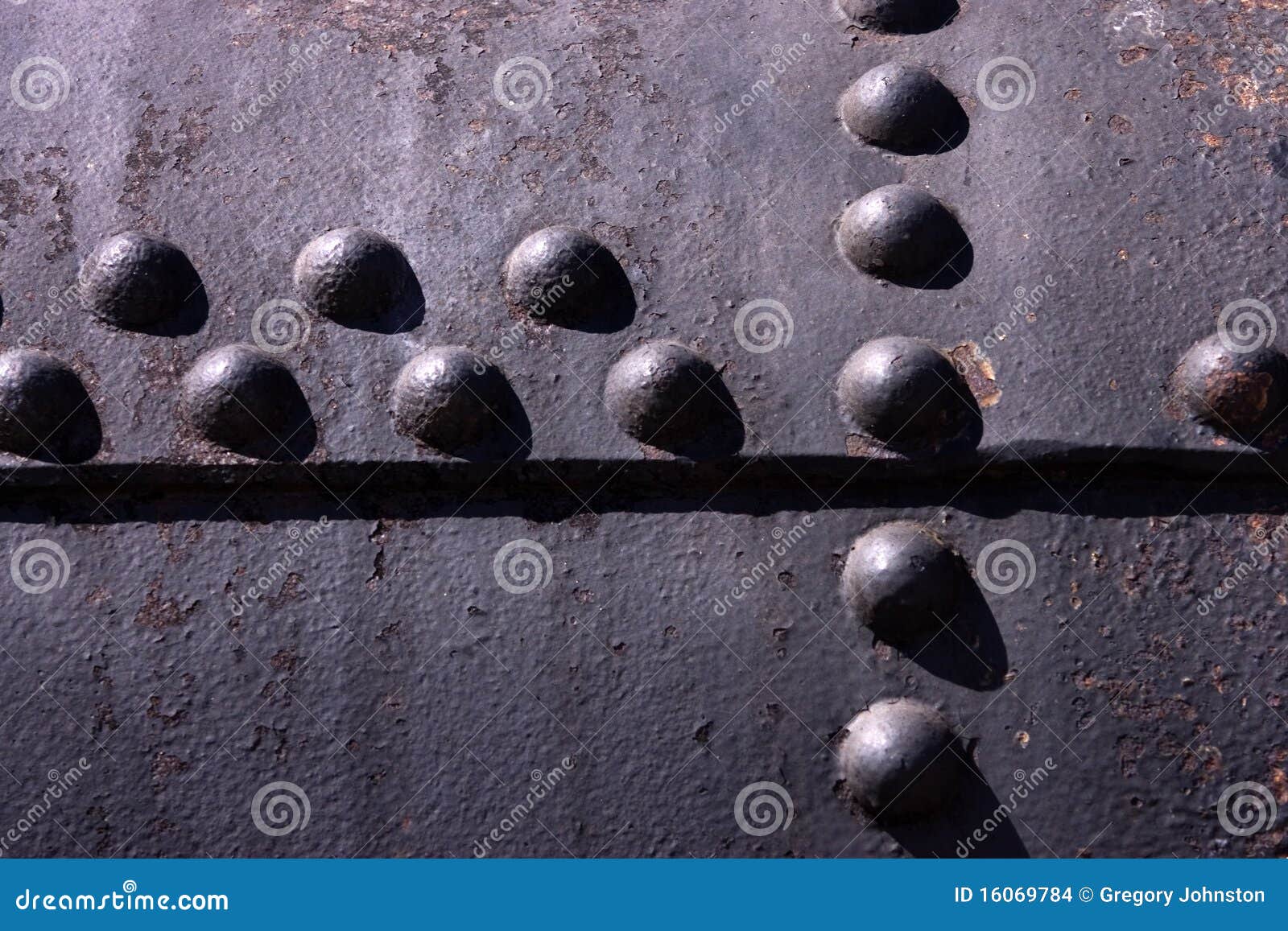 Rivets in iron. stock photo. Image of steel, industrial - 16069784