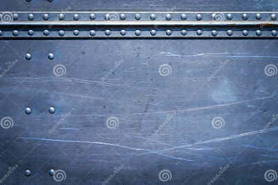 Rivets on metal stock image. Image of metal, rivets, scratches - 11686151