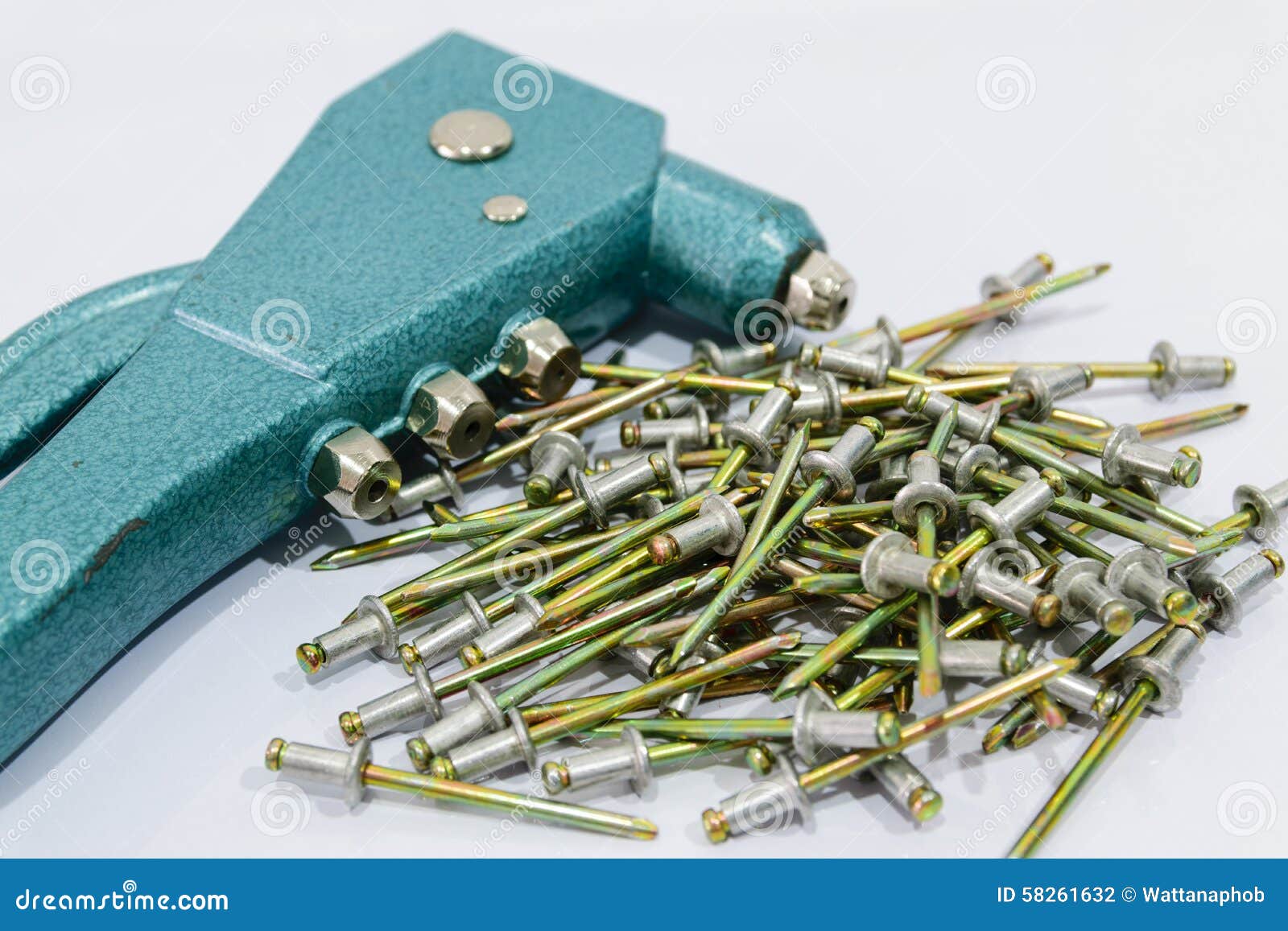 Rivets stock photo. Image of chrome, frame, abstract - 58261632