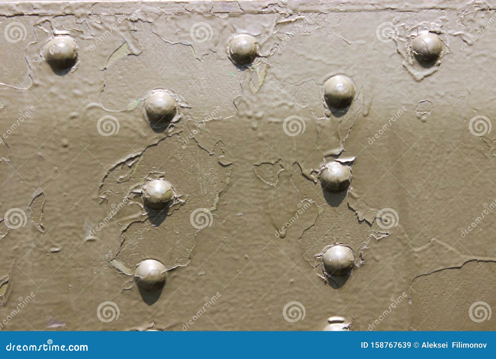 The Rivets on the Tank Armor Stock Image - Image of surface, efrac12 ...