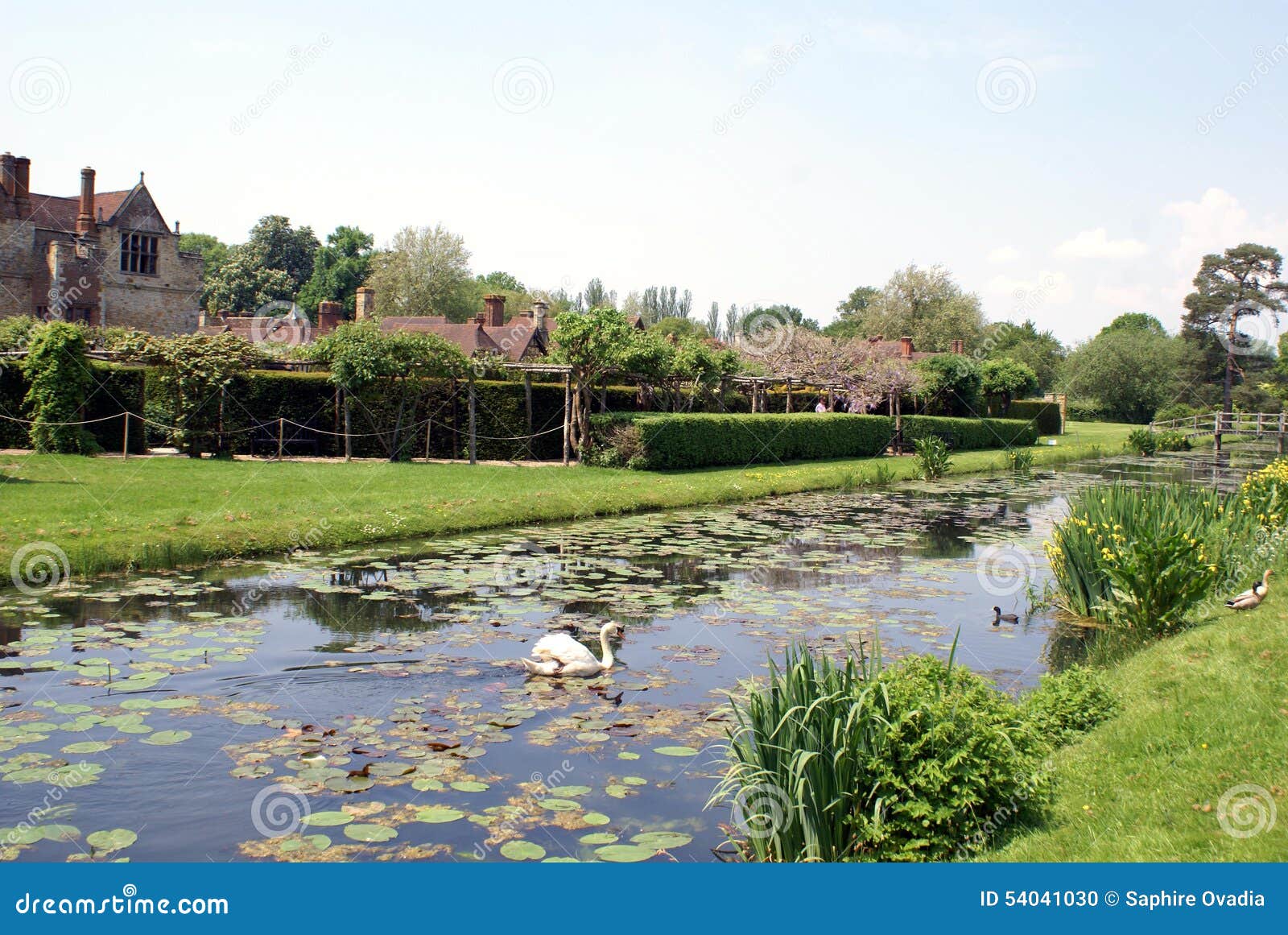 Rivier Eden in Hever Rd, Hever, Edenbridge, Kent, Engeland Stock Foto ...