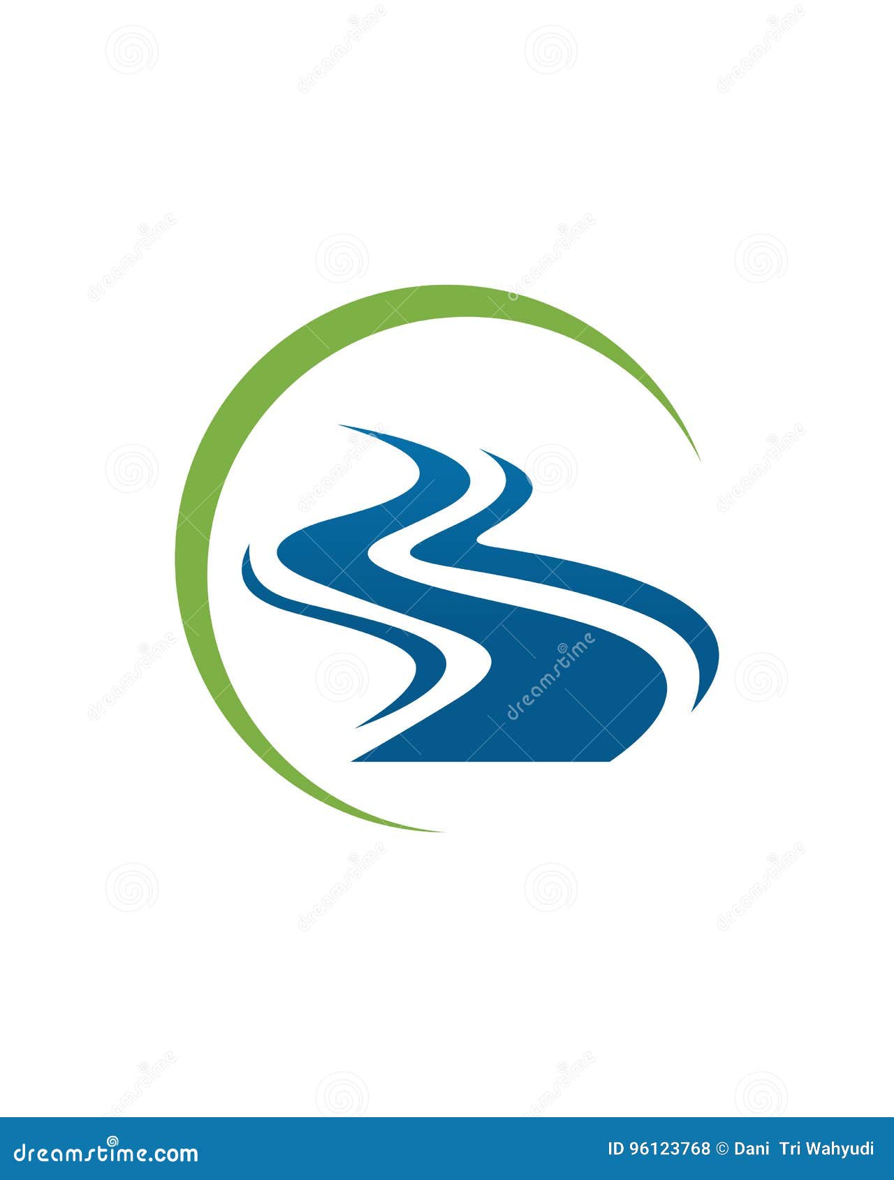 Rivier Logo Template Vector Stock Illustratie - Illustration of begrip ...