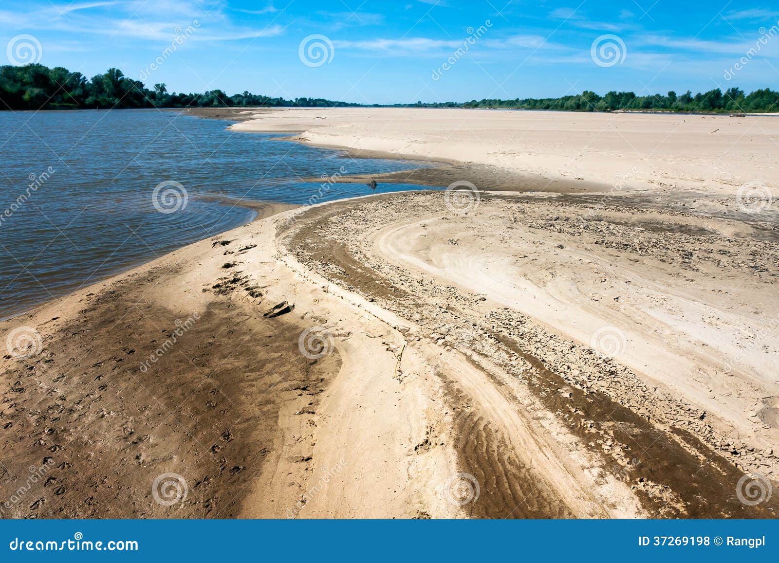 Rivier van zand stock foto. Image of uitzicht, water - 37269198
